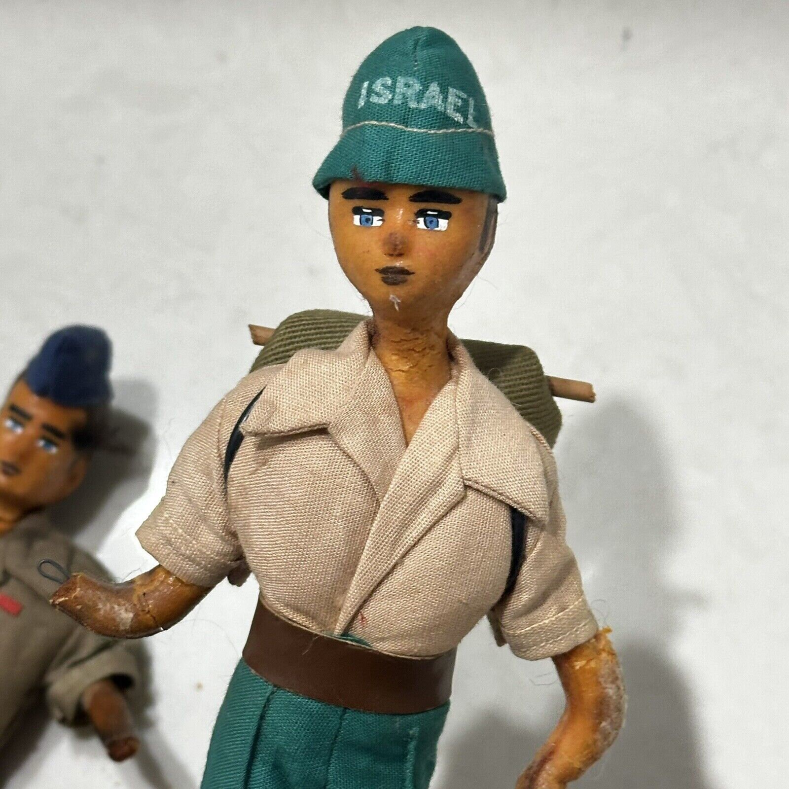 Vintage Handmade in Israel Folk Art Soldier Dolls Two 8” No Base - Etsy