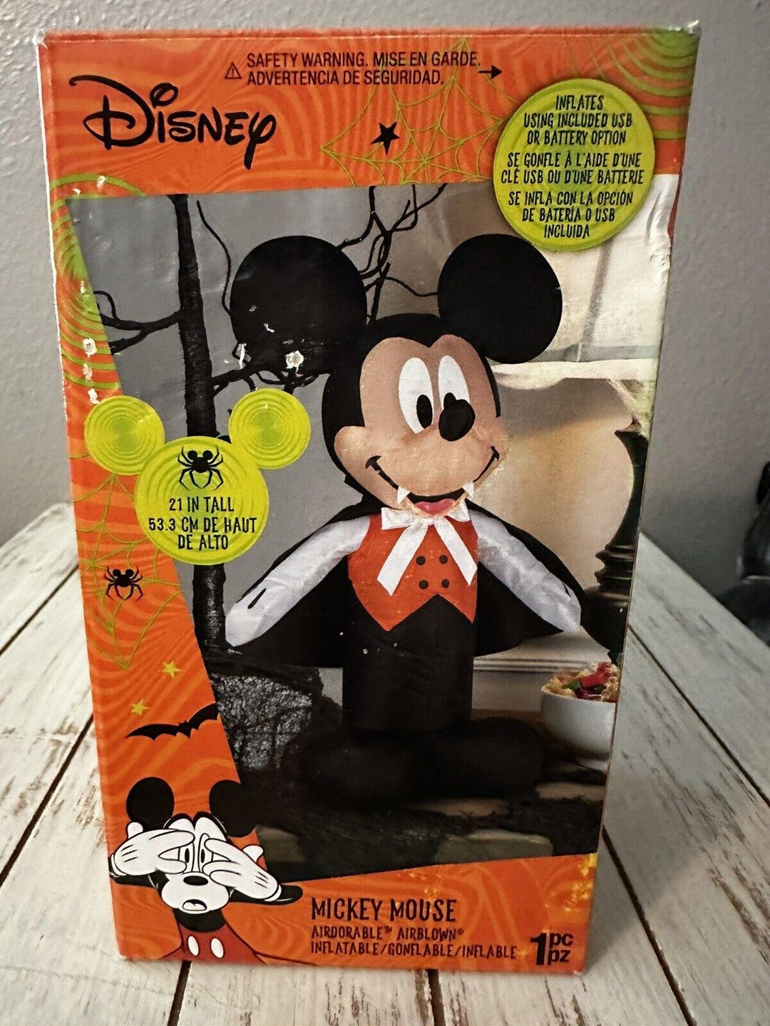 Disney Gemmy Vampire Mickey Mouse 21 Halloween Airblown Inflatable - Etsy