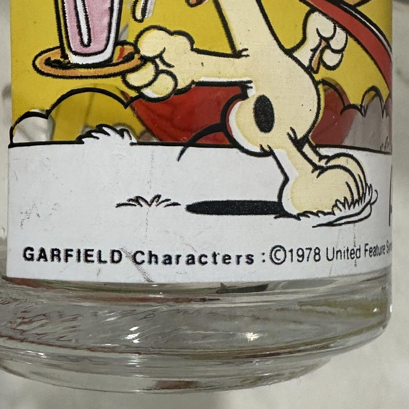 Garfield Odie Glass Cups Set of 2 1978 Mcdonalds Coffee Cup Mug - Etsy