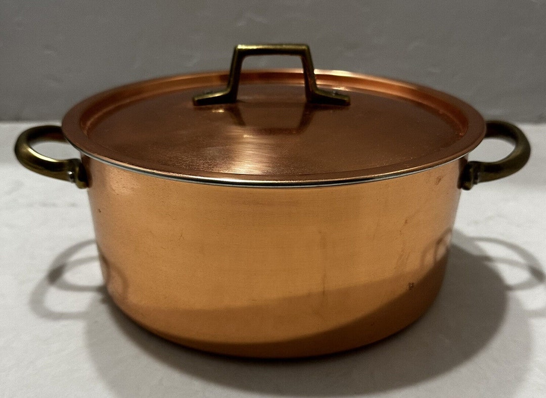 Vintage ODI Copper Stock Pot With Lid Made in Korea 8.5 - Etsy