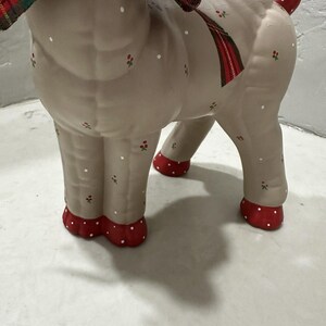 Vintage Kimple 1980s Reindeer Large Mold Ceramic Hand Painted Christmas ...