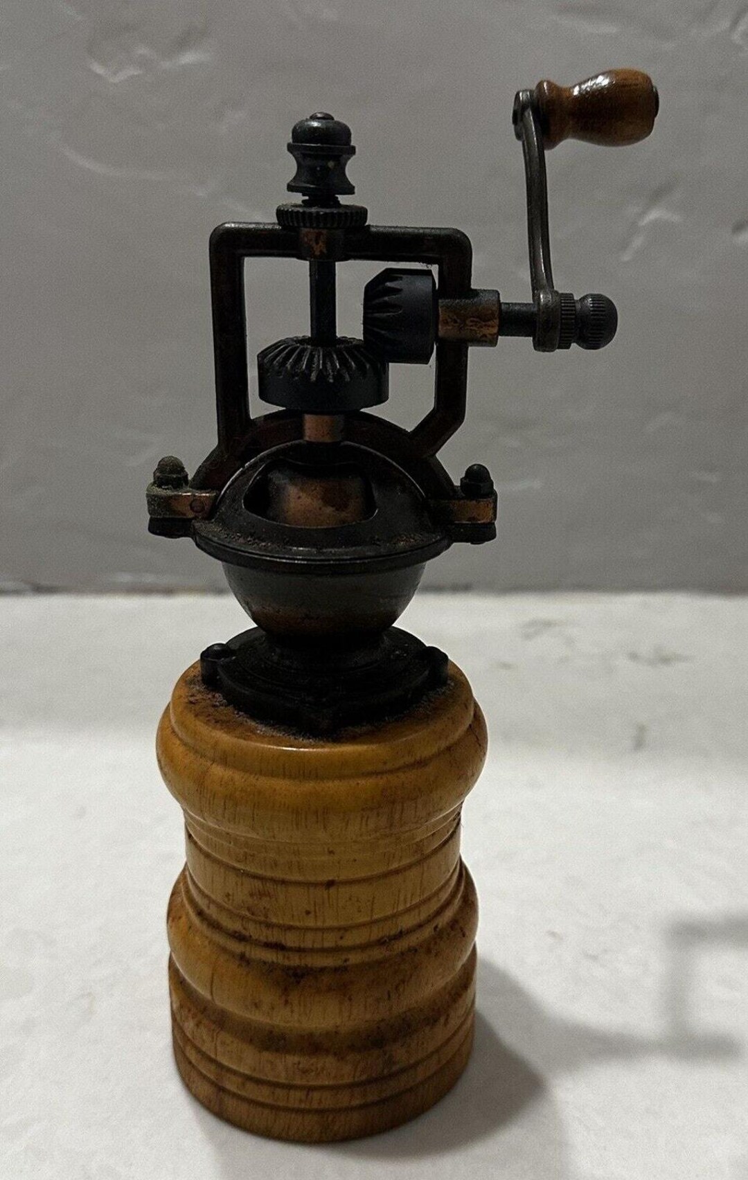 Vintage Steampunk Mechanical Pepper Mill Spice Grinder With Gears Hand ...