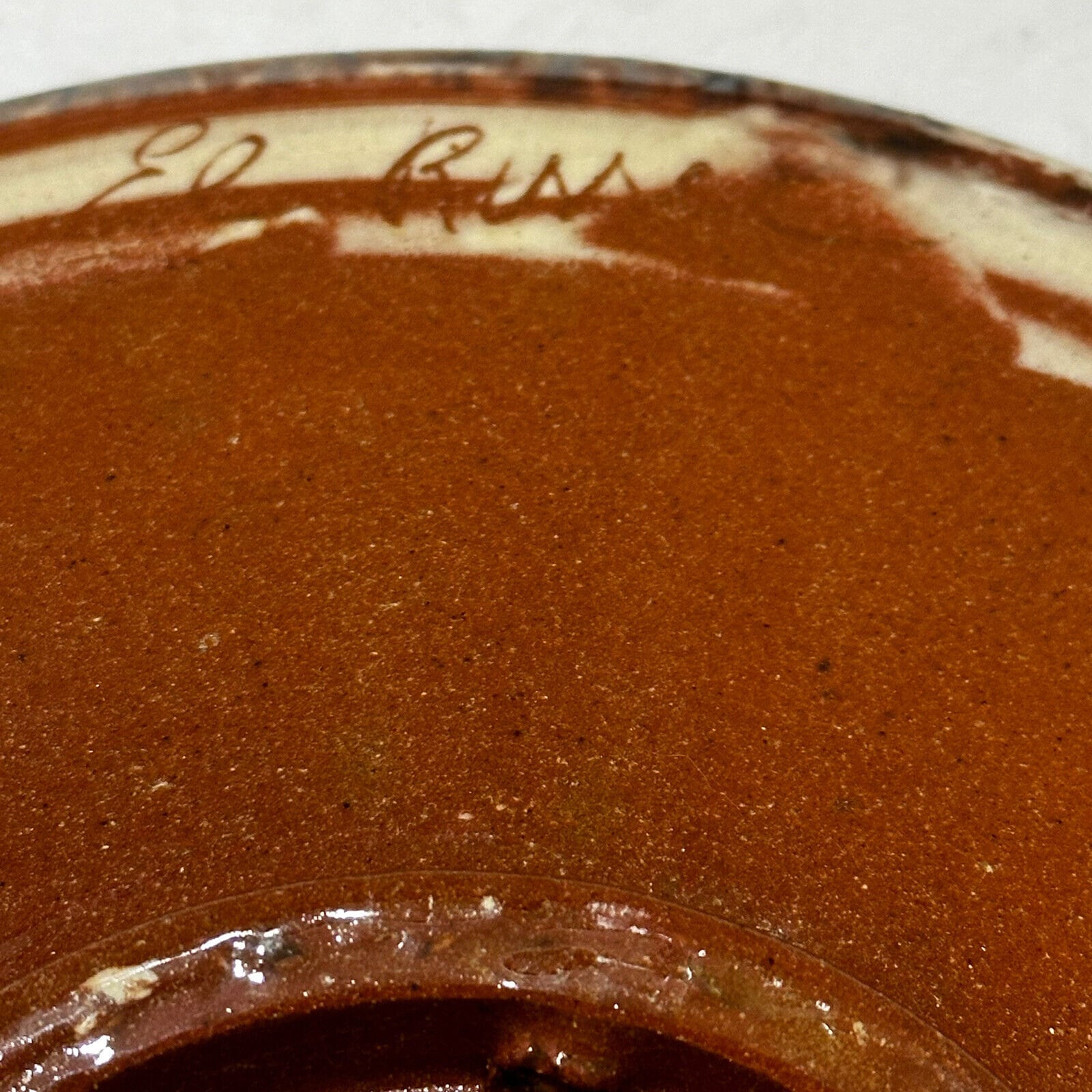 Vintage Redware Pottery Sgraffito Men Women Dancers Large Decorative ...