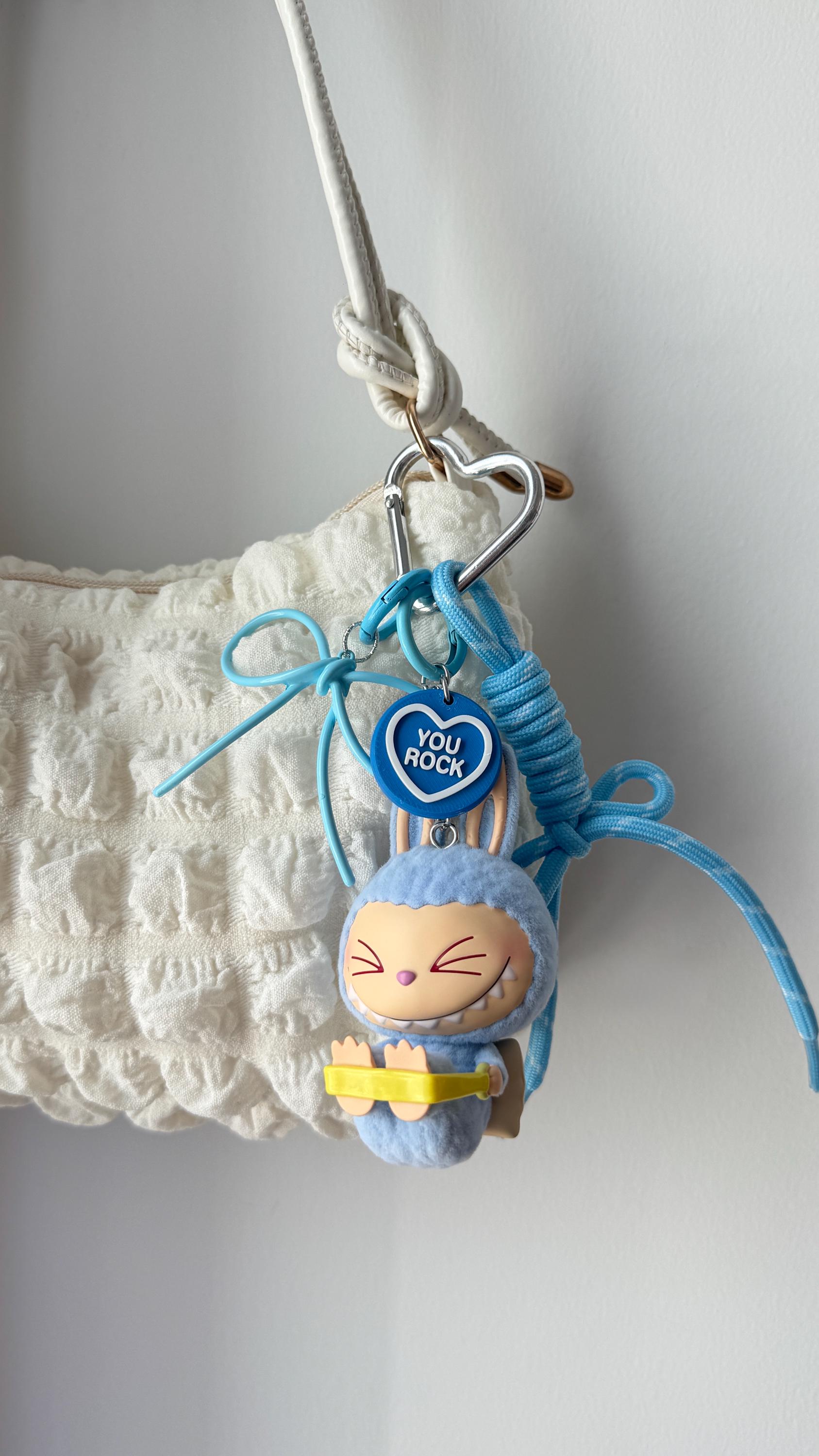 Labubu Yoga Series Bag Charm/ Keychain- Handmade-one of a Kind/unique ...