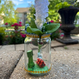 Minecraft Creeper Flower Jar Terrarium - Etsy