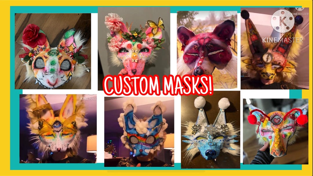 Custom Masks ( Message Me Before Ordering, and Read Description) ( Made ...