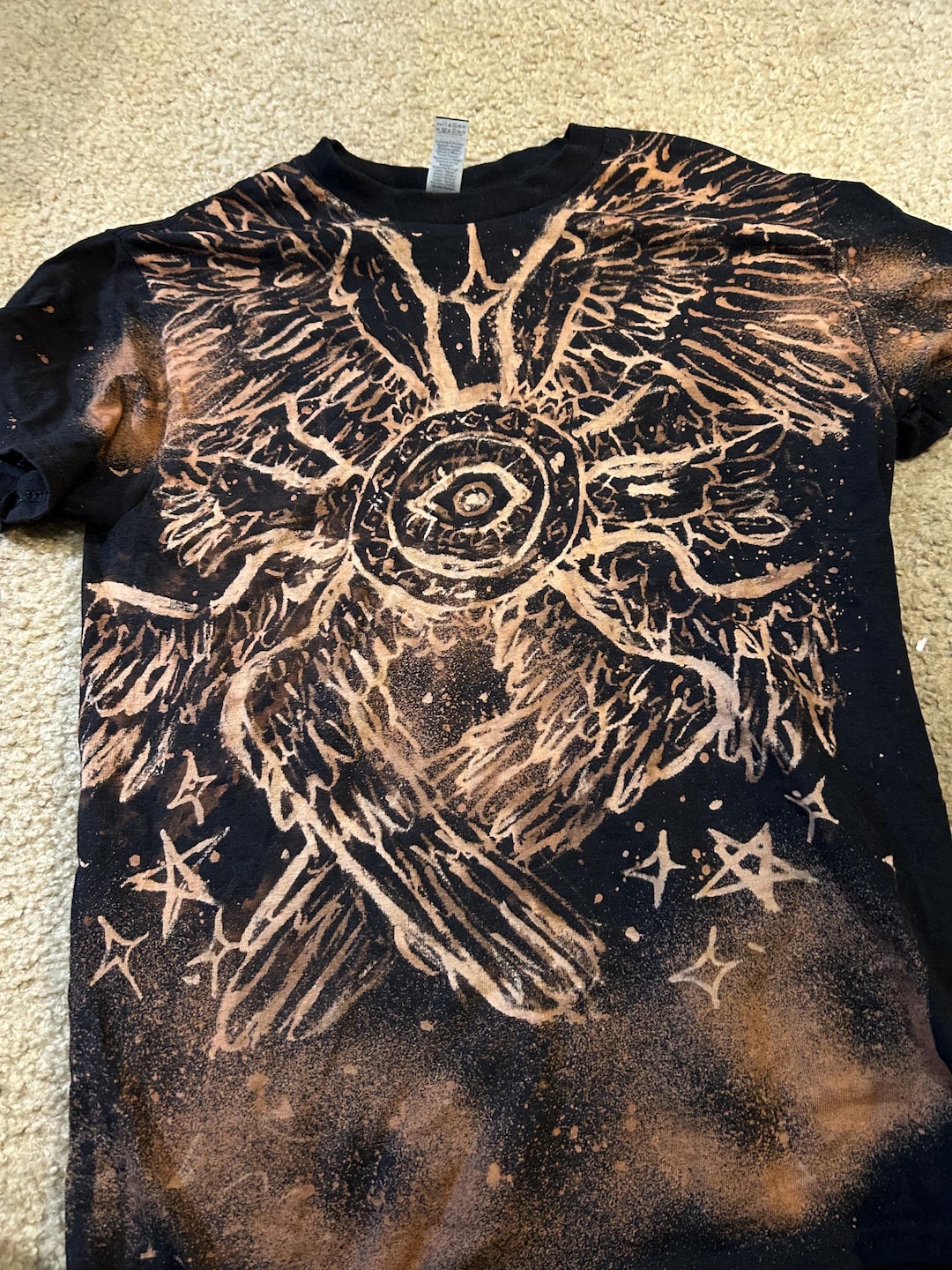Bleach Dye Biblically Accuate Angel Shirt ( Made by Sunny) - Etsy