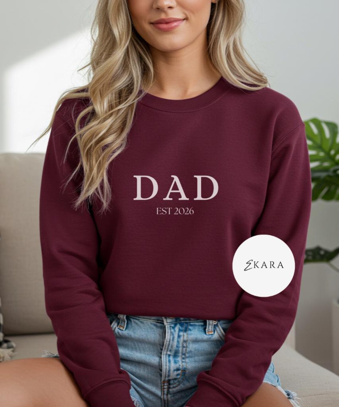 Dad Est 2026 Sweatshirt, New Dad Gift Pullover, Father Crewneck - Etsy