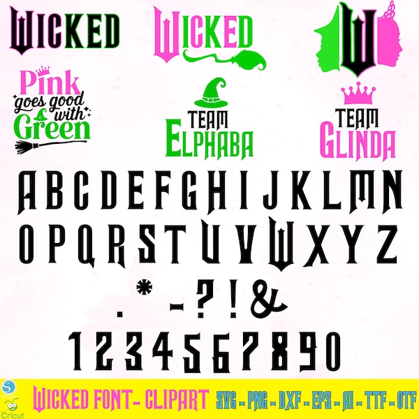Wicked Movie Clipart - Etsy