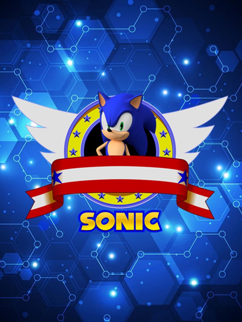 Customizable Sonic Poster - Etsy