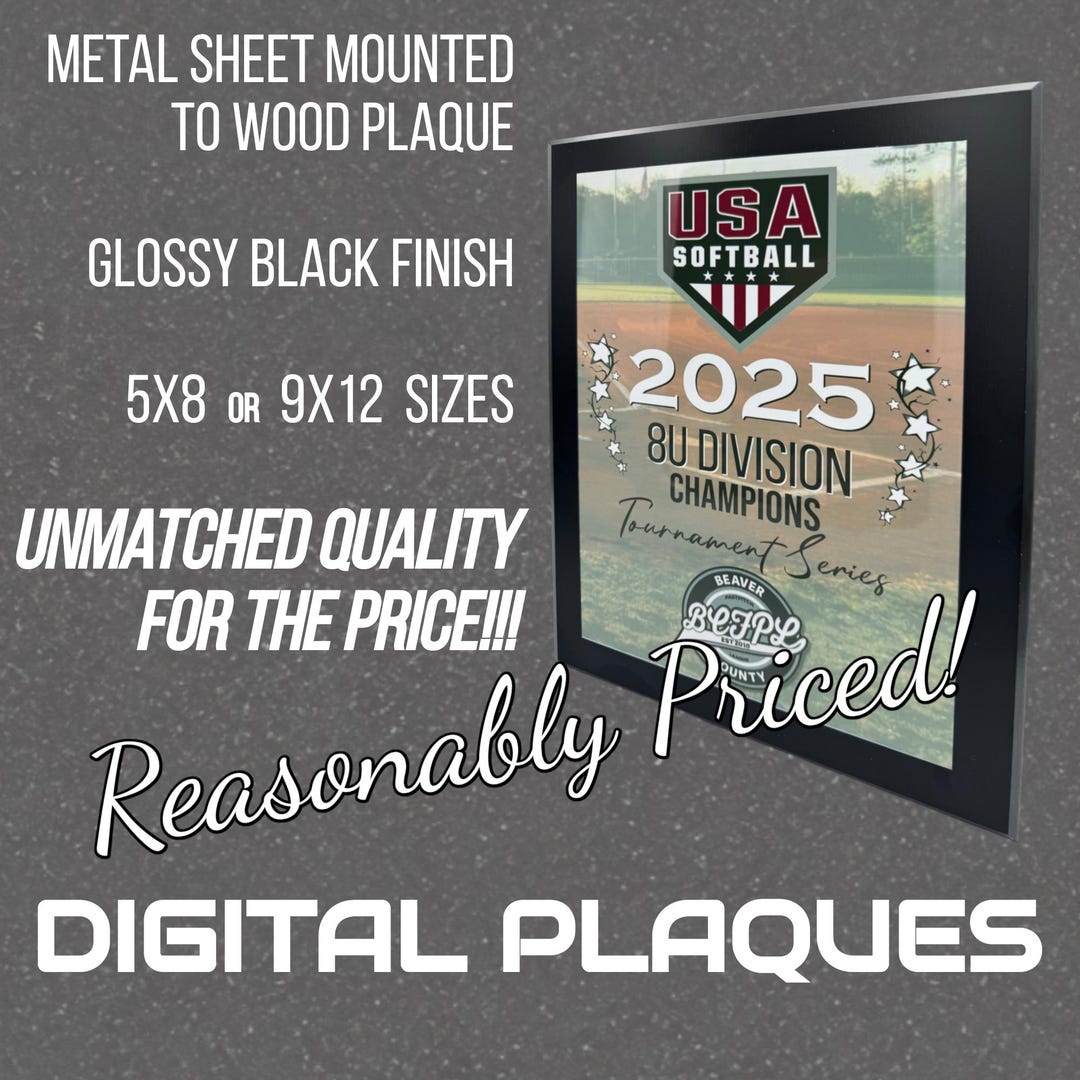 Digitally Custom Dye Sublimation Award Plaques – Personalized ...