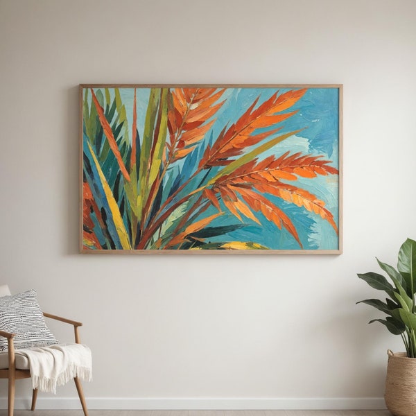 Palm Fronds Painted - Etsy