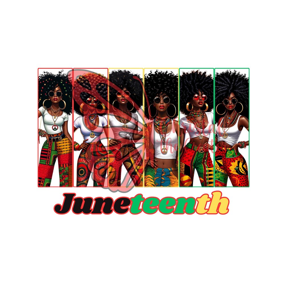Juneteenth Afrocentric Lady PNG - Etsy