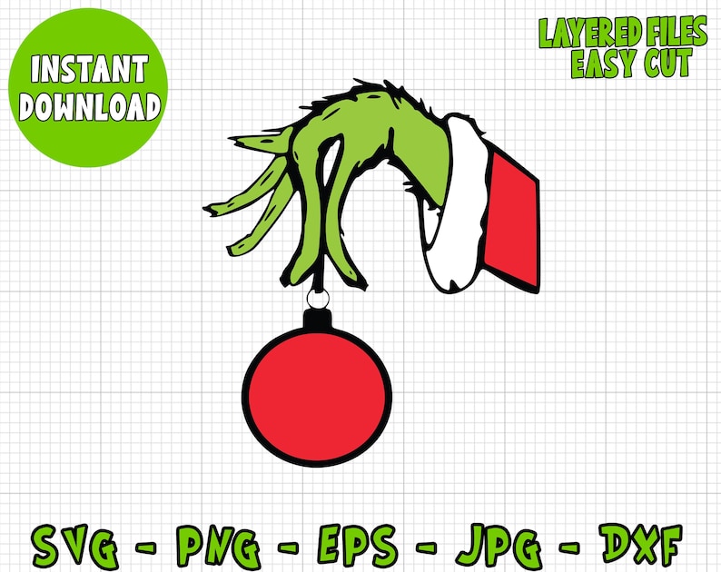 Grinch Stole SVG, Grinch Hand Svg, Christmas Svg, Grinch Stole Clipart ...