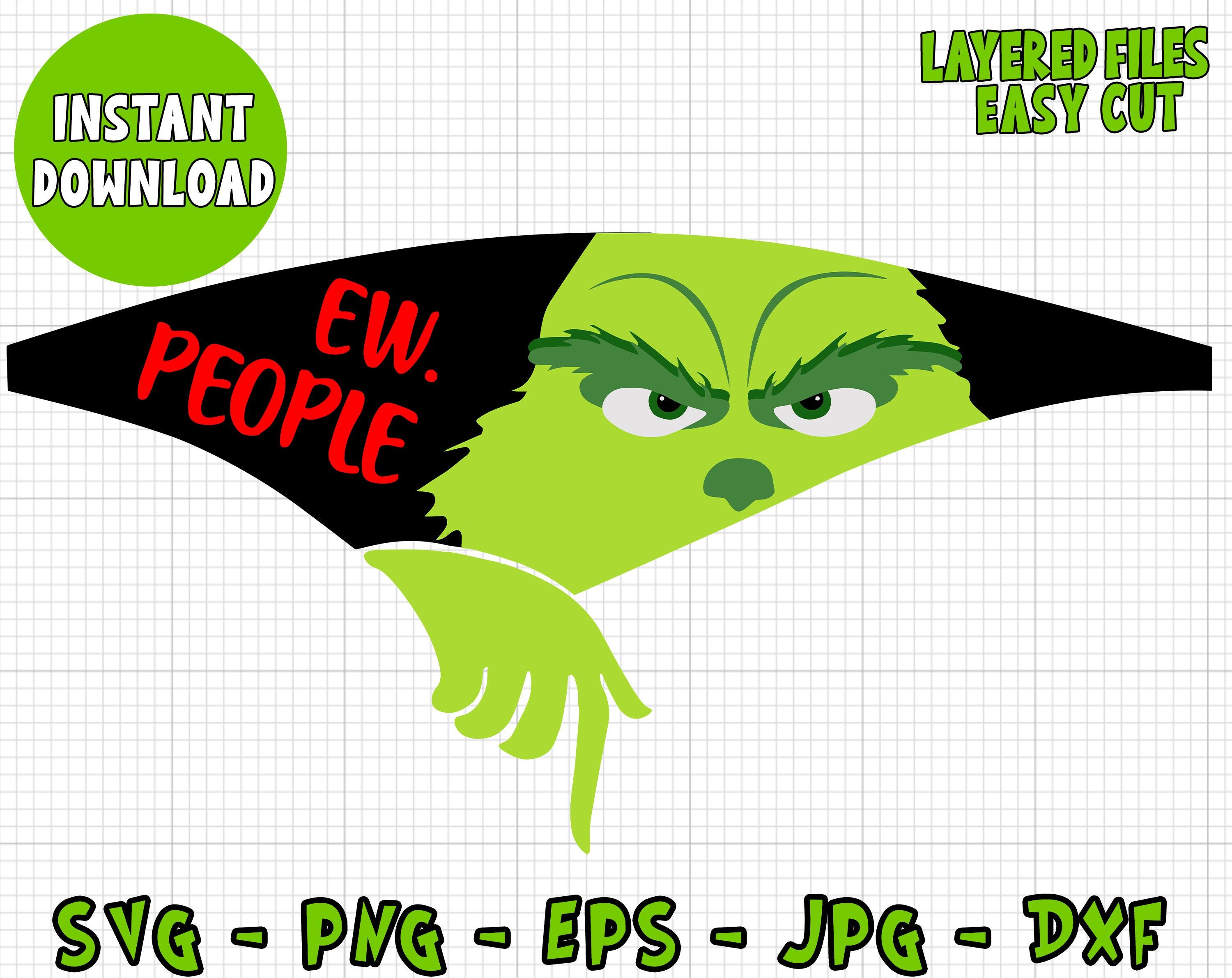 Ew People Svg, Grinch Svg, Cricut Digital File, Grinch Clipart Vector ...