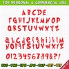 Green Christmas Alphabet Layered SVG + PNG - Etsy UK