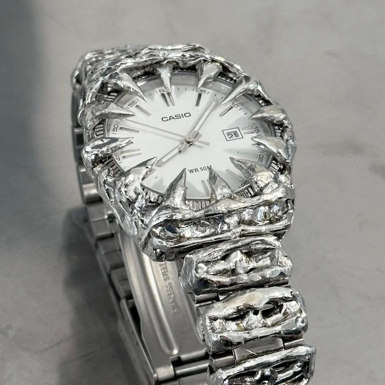 Custom Alabaster Watch Gothic Claw Style Hand-made Wristwatches ...