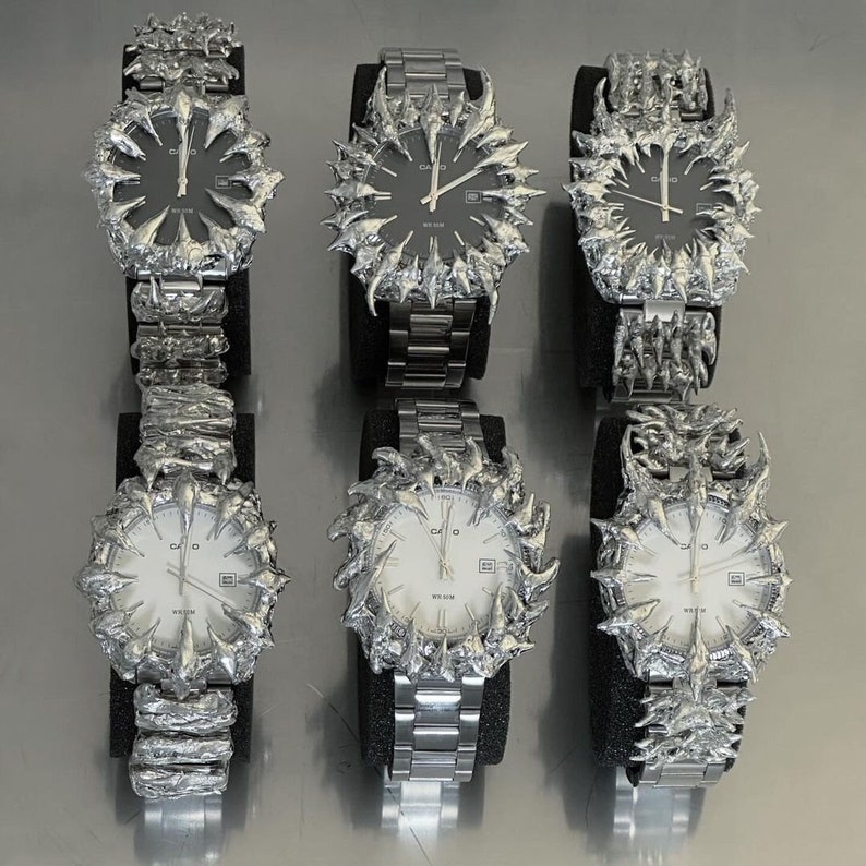 Custom Alabaster Watch Gothic Claw, Horns, & Snake Style Hand-made ...