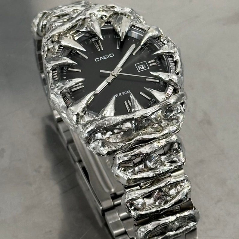 Custom Alabaster Watch Gothic Claw Style Hand-made Wristwatches ...