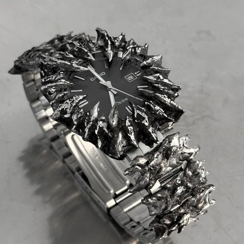 Custom Alabaster Oxidized Watch Gothic Horns Style Hand-made ...