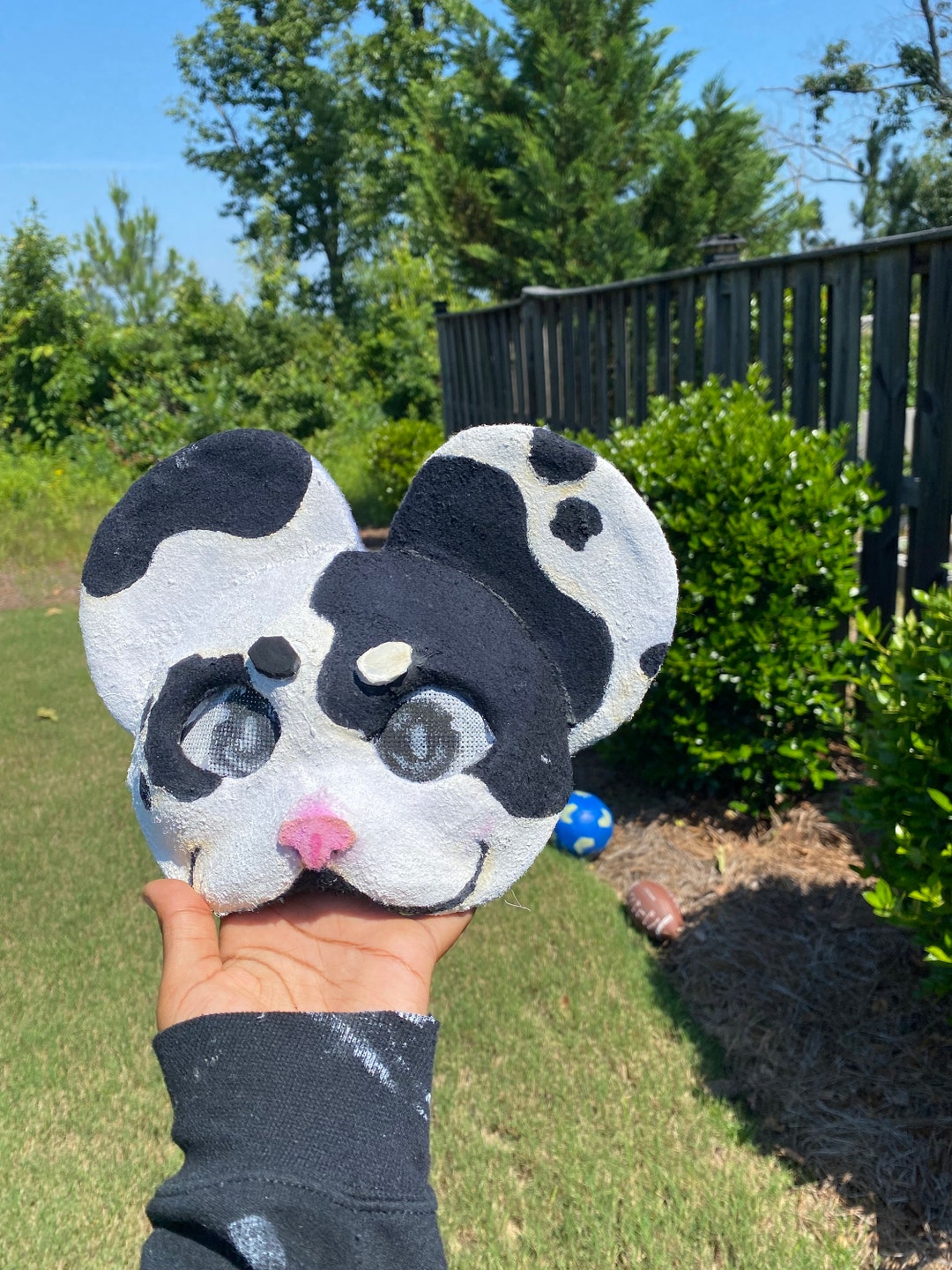 Black and White Mouse Therian Gear Quadrobics Cosplay Mask - Etsy