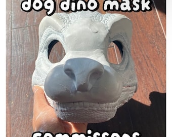 Unfinished Dog Dino Mask Fursuit - Etsy