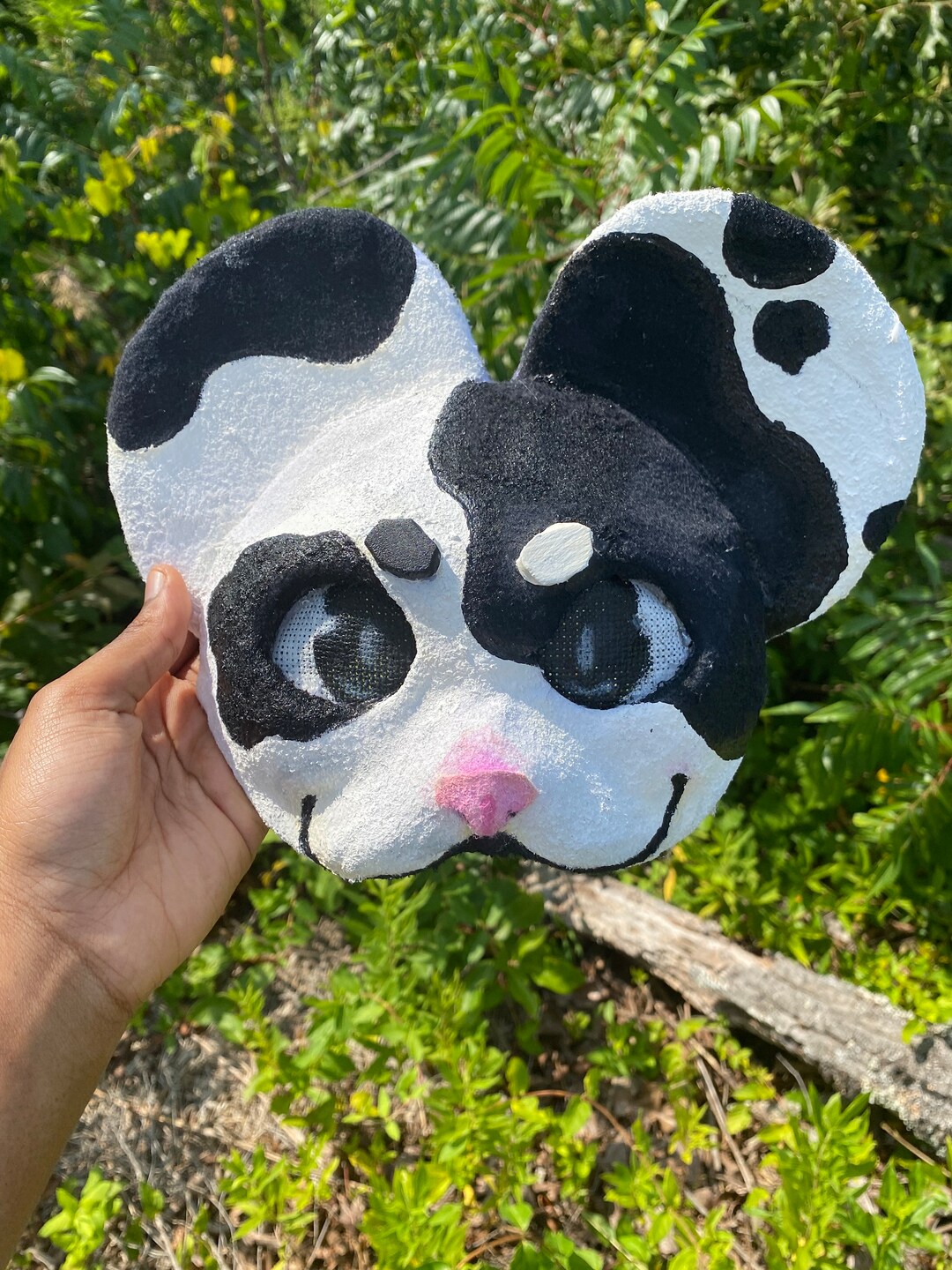 Black and White Mouse Therian Gear Quadrobics Cosplay Mask - Etsy Australia