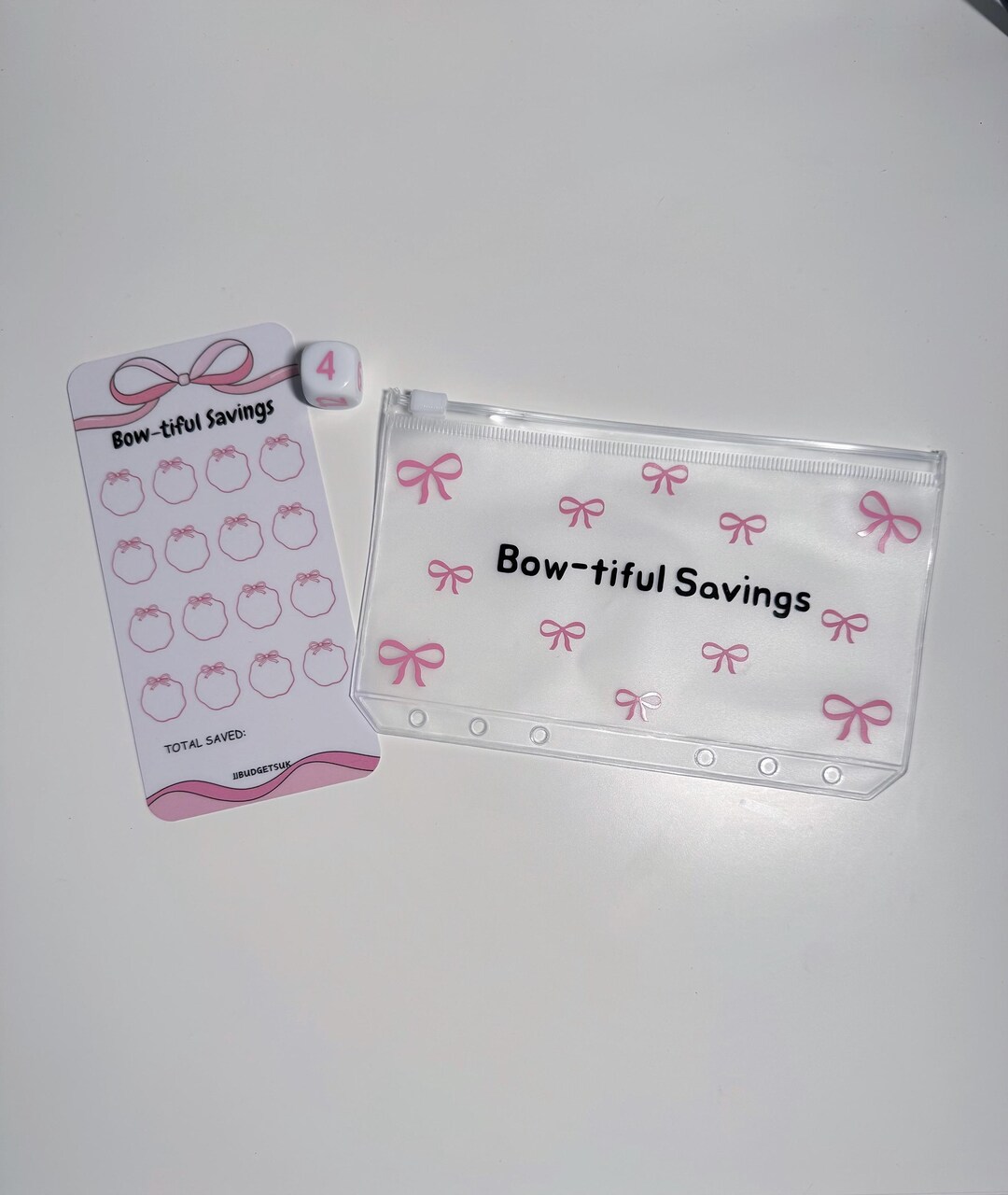 Bow-tiful Savings | Savings Challenge | Cash Stuffing | Saving Tracker ...