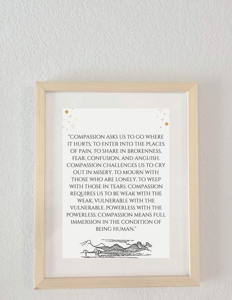 Counseling Compassion Quote Digital Print - Etsy