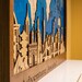 Wooden Map , World Map With Landmarks , Custom Map Engraved on Wood ...