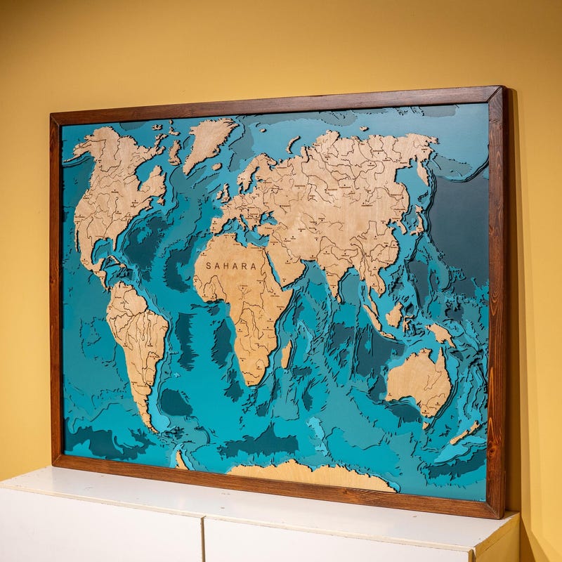 Custom 3d Map - Etsy