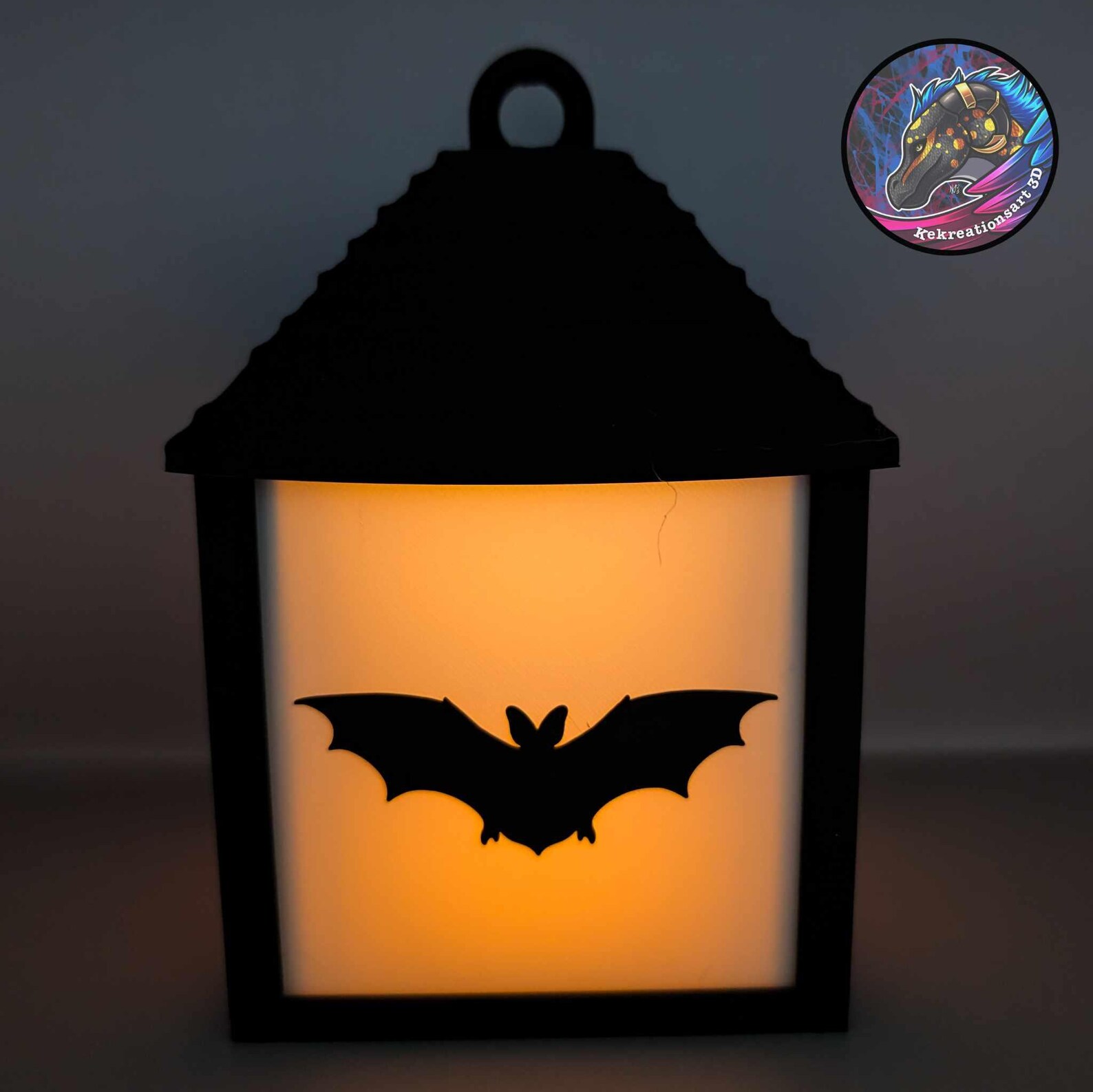 Spooky Halloween Lantern, Glowing 3D Printed Lantern With Tealight - Etsy