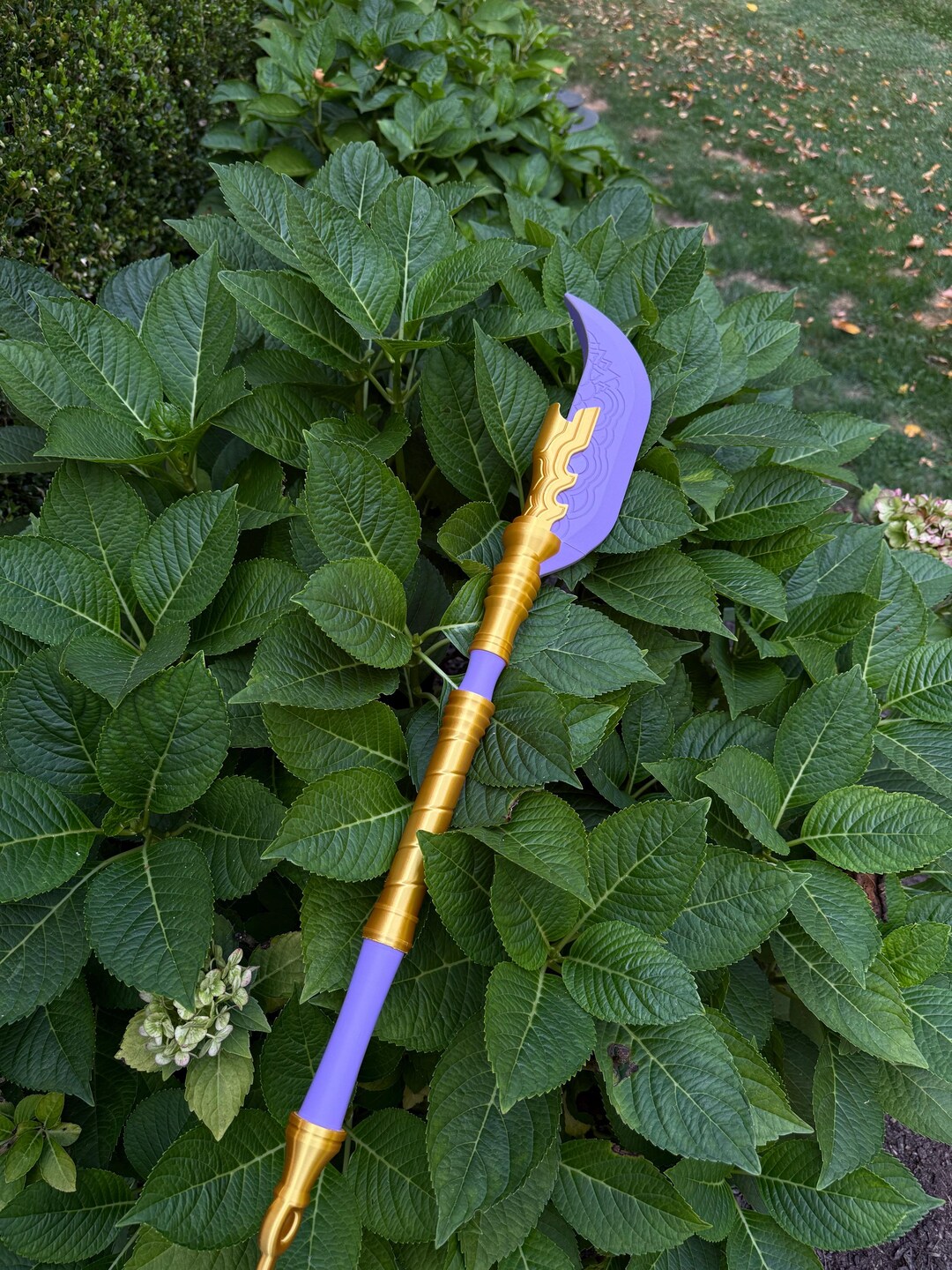 K-pop & Anime Inspired Glaive | 3D Printed Cosplay Prop | Purple and ...