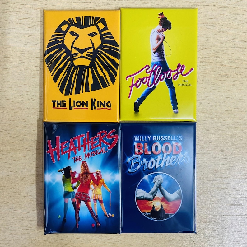 Handmade Musical Theatre Fridge Magnets, Rectangle Magnets, West End ...