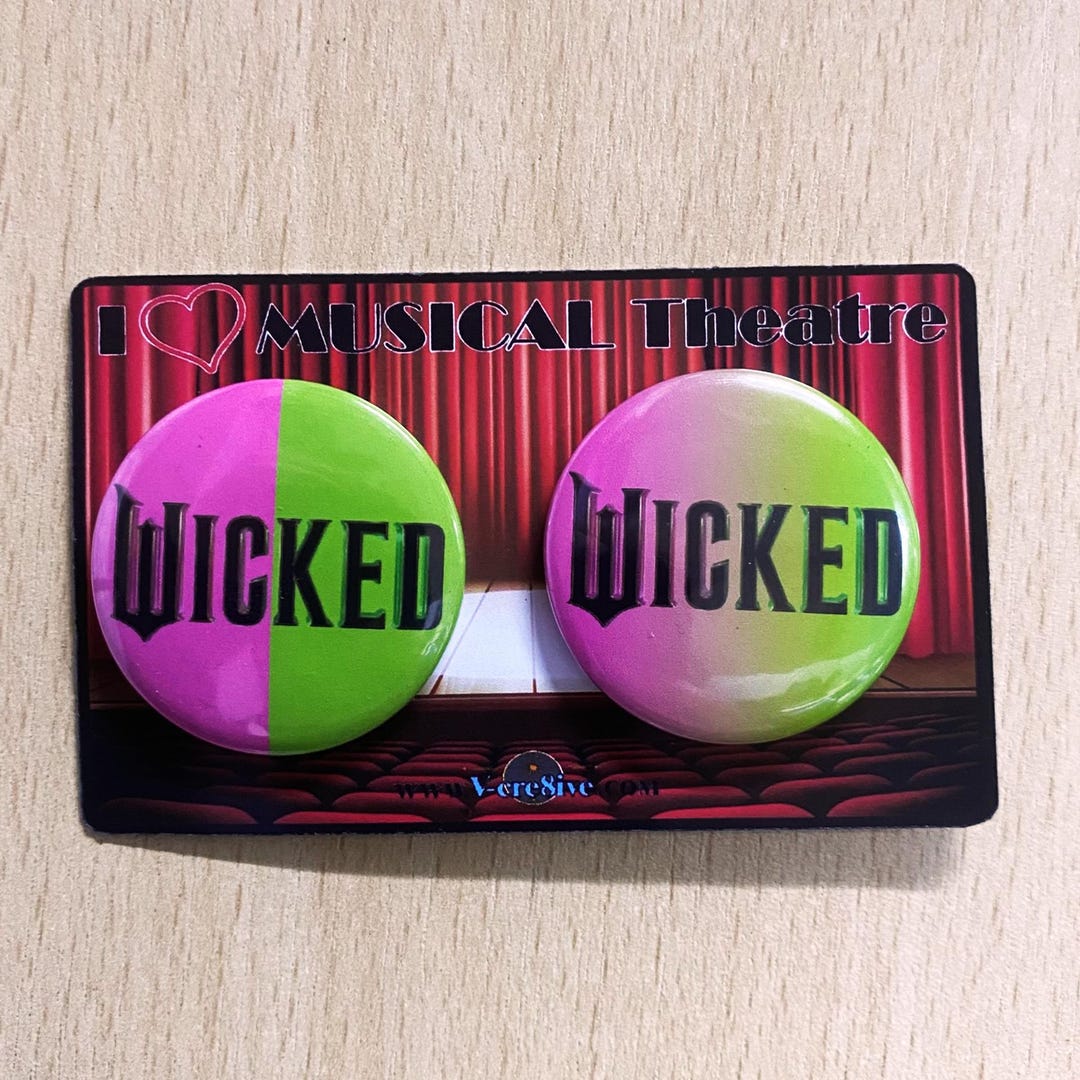 Wicked the Musical Inspired 32 mm Pin Badges feitos à mão para fãs da ...