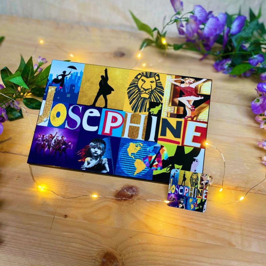 Customizable Handcrafted Musical Theatre Wall Art - Personalized Photo ...