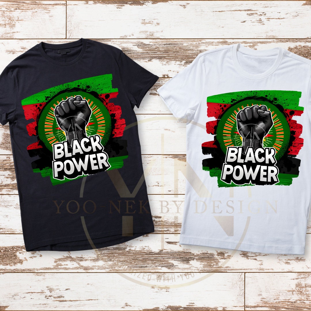 Black Power T-shirt Design in PNG, SVG & PDF Formats for Sublimation ...
