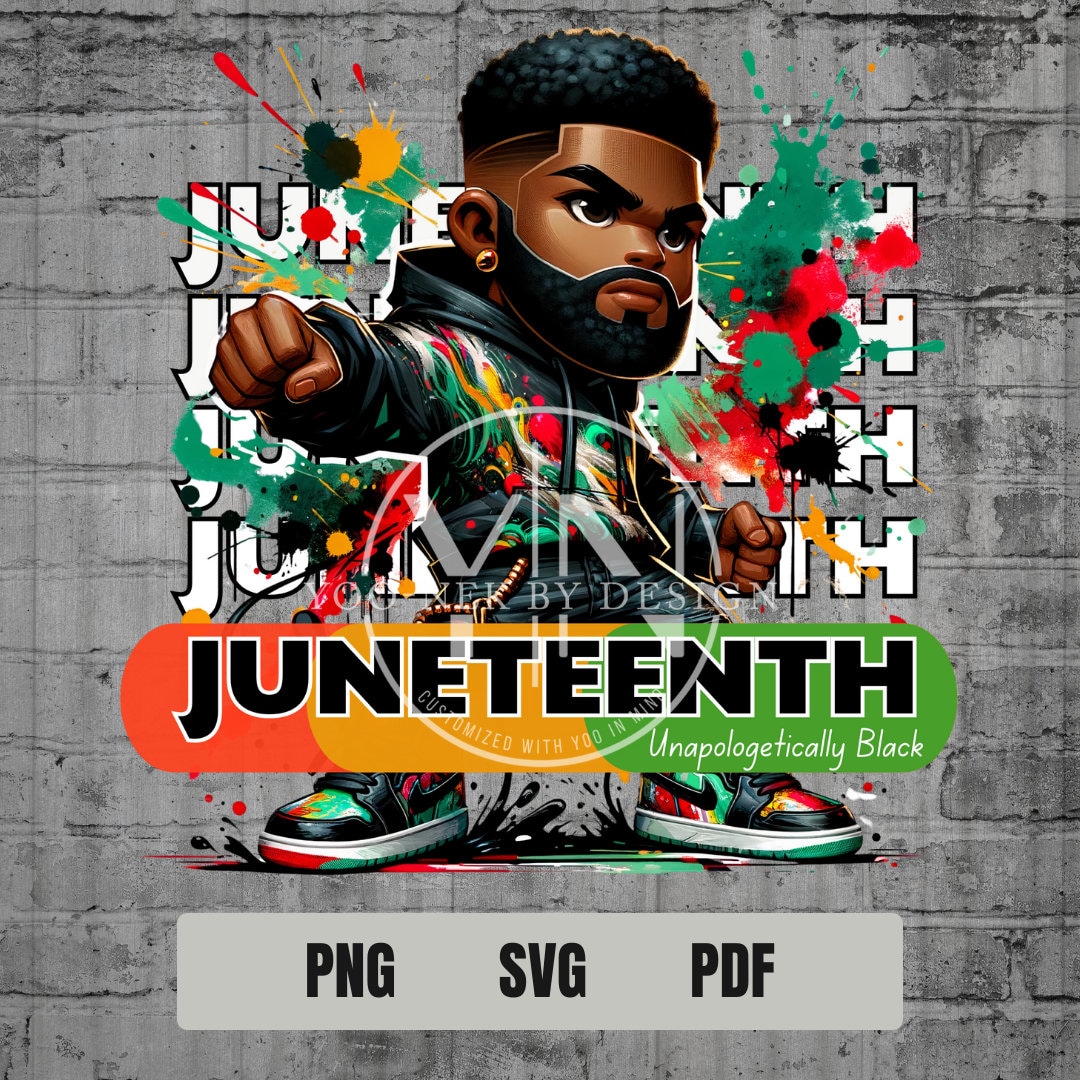 Juneteenth Male T-shirt Designs in PNG, SVG and PDF Formats for ...