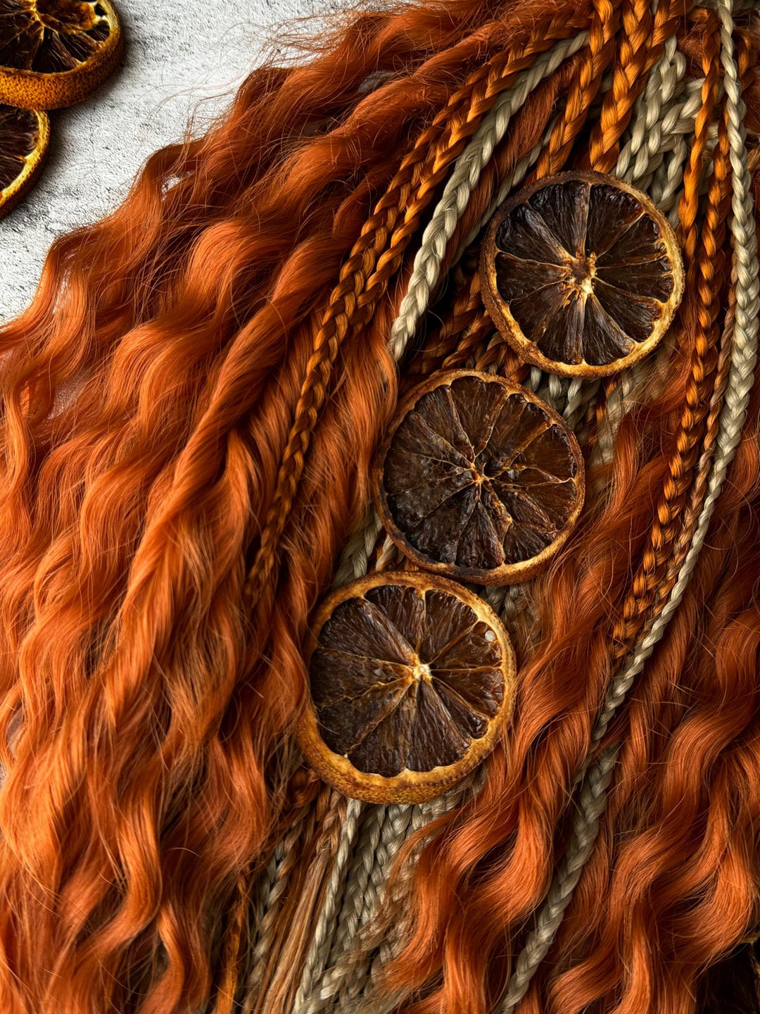 Ginger Braids and Curls Set 50 Pcs - Etsy