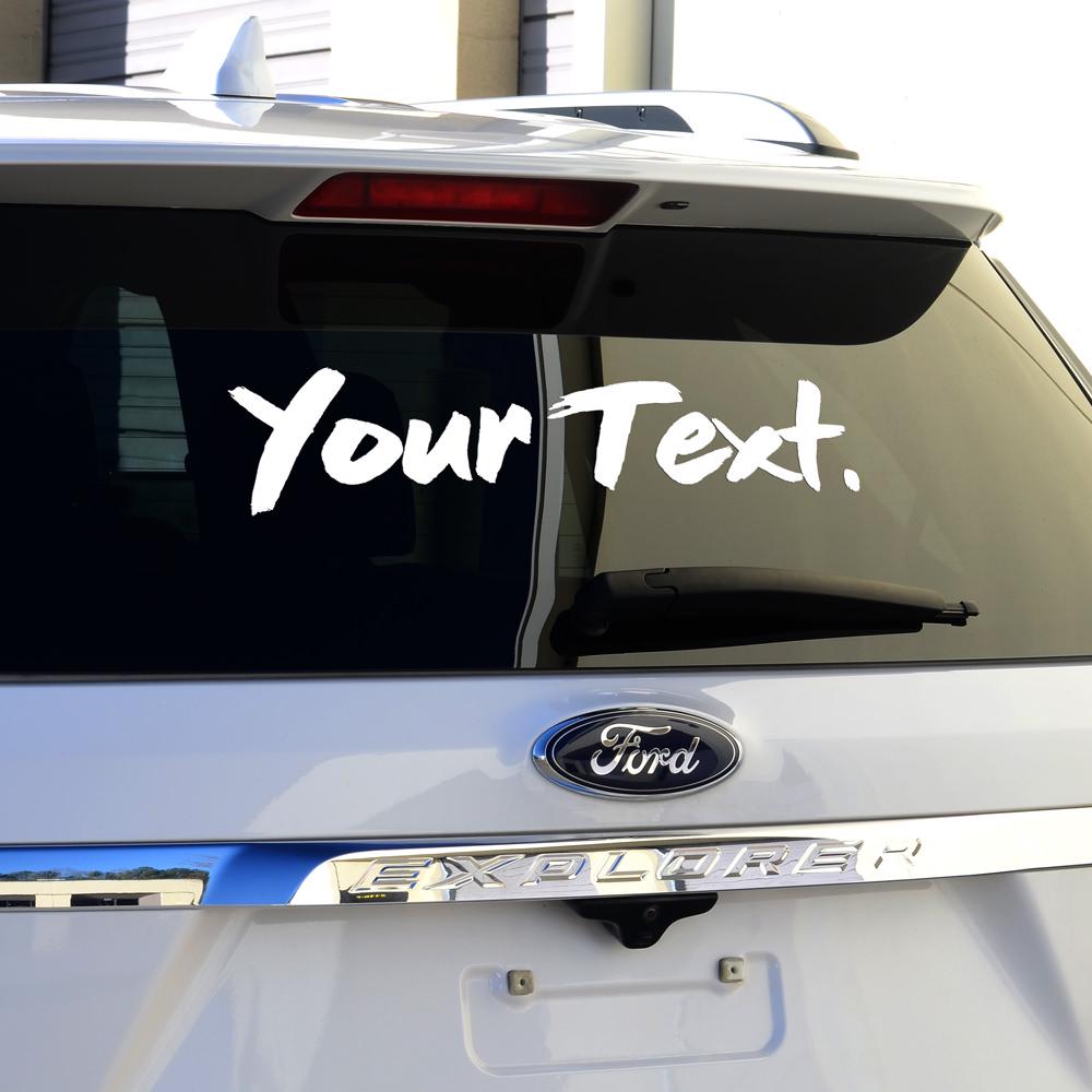 Custom Vinyl Text Decals, Custom Stickers, Vinyl Lettering, Car Decals ...