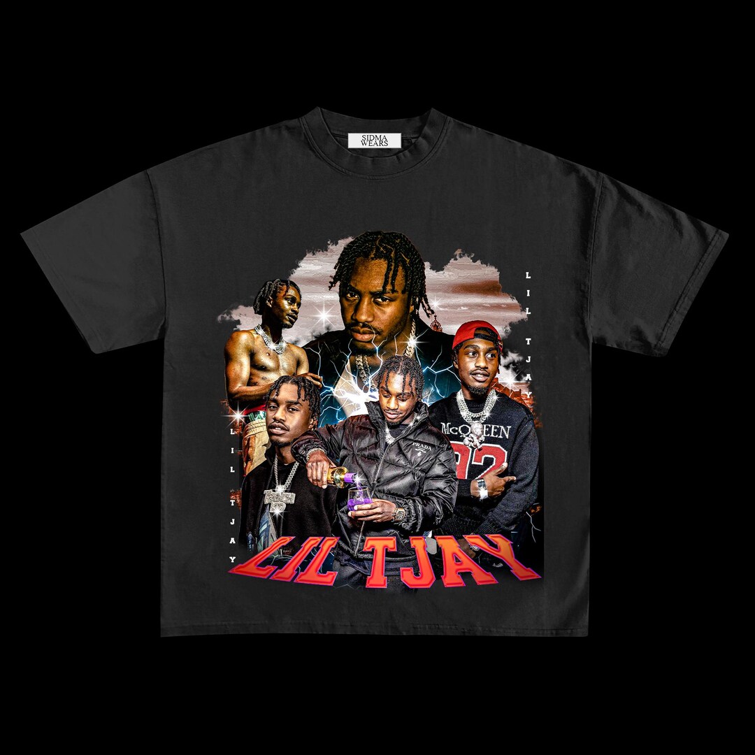 Lil Tjay Vintage T-shirt Premium Soft Unisex Graphic Tee, Custom ...