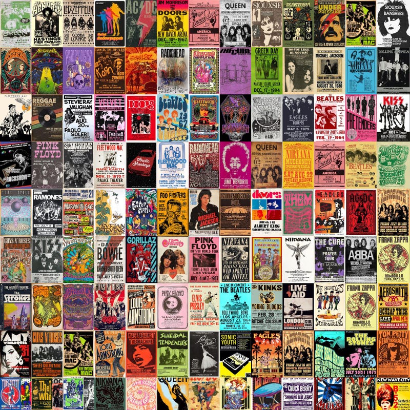 Rock Concert Posters - Etsy