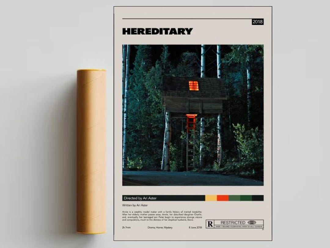 Hereditary Movie Poster, Vintage Movie Posters , Wall Art Print ...