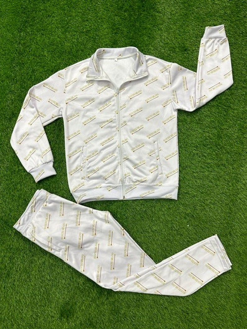 Mancini Milano Off-white Unisex Tracksuit - Etsy