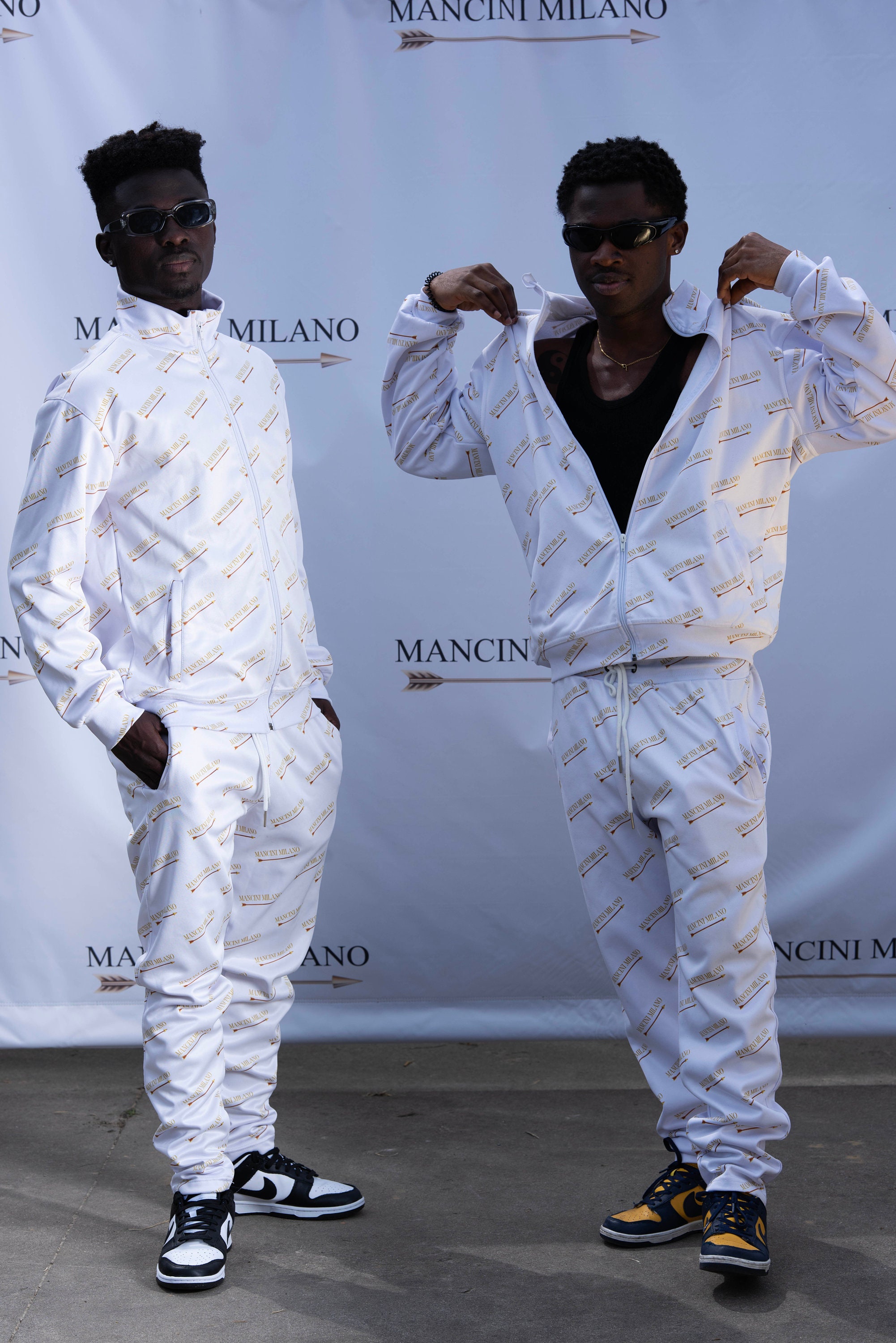 Mancini Milano Off-white Unisex Tracksuit - Etsy