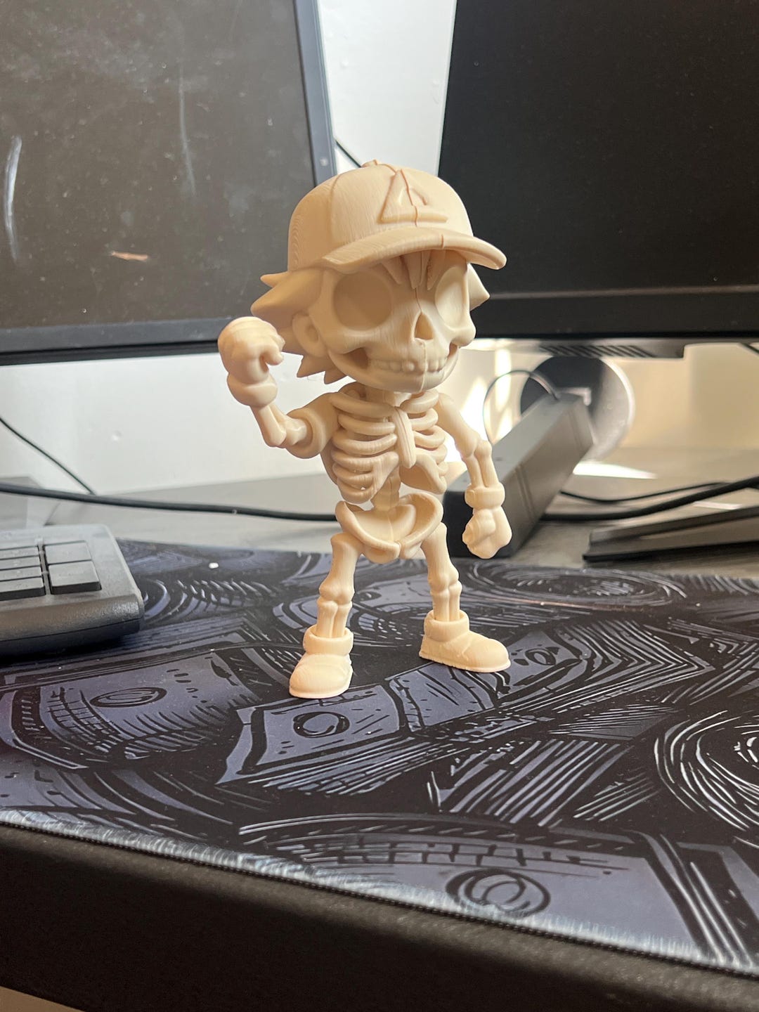 3D Printed Ash-inspired Fossil Figure – Handmade Gamer Collectible - Etsy