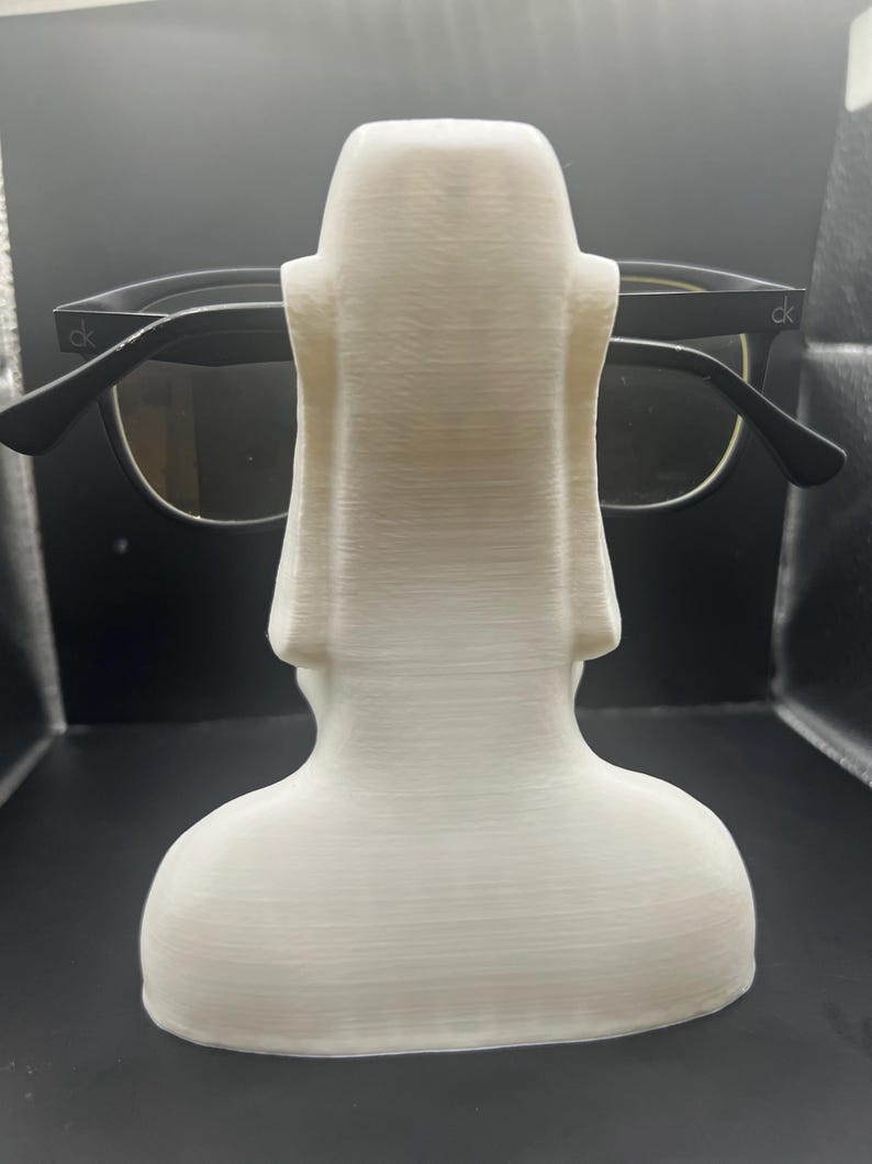 3d Printed Moaï Glasses Holder, Moaï, Moaï Glass Stand, Glasses Holder ...