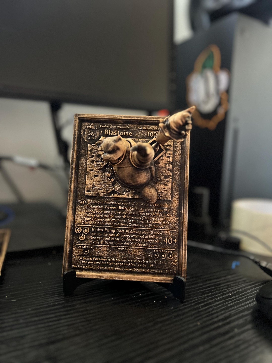 Blastoise 3D Gaming Card, Blastoise Decoration, Blastoise Gift - Etsy