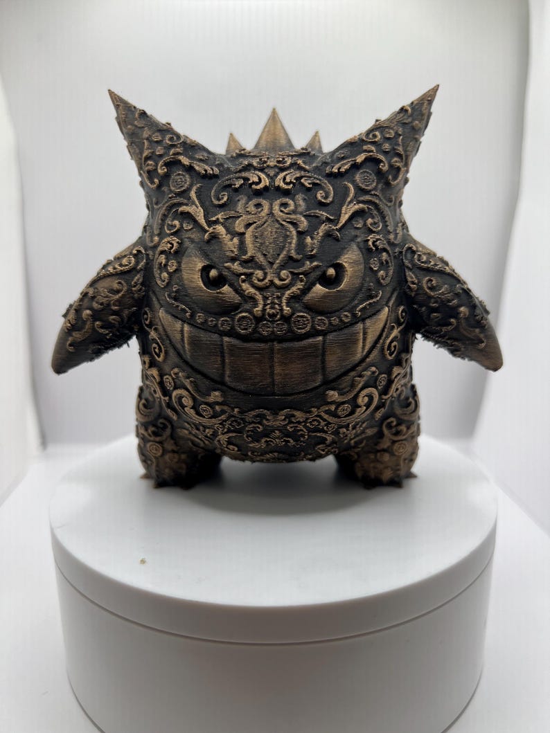 Hand Painted Gengar Statue, Pokémon Desk Decor (4 Inch) - Etsy