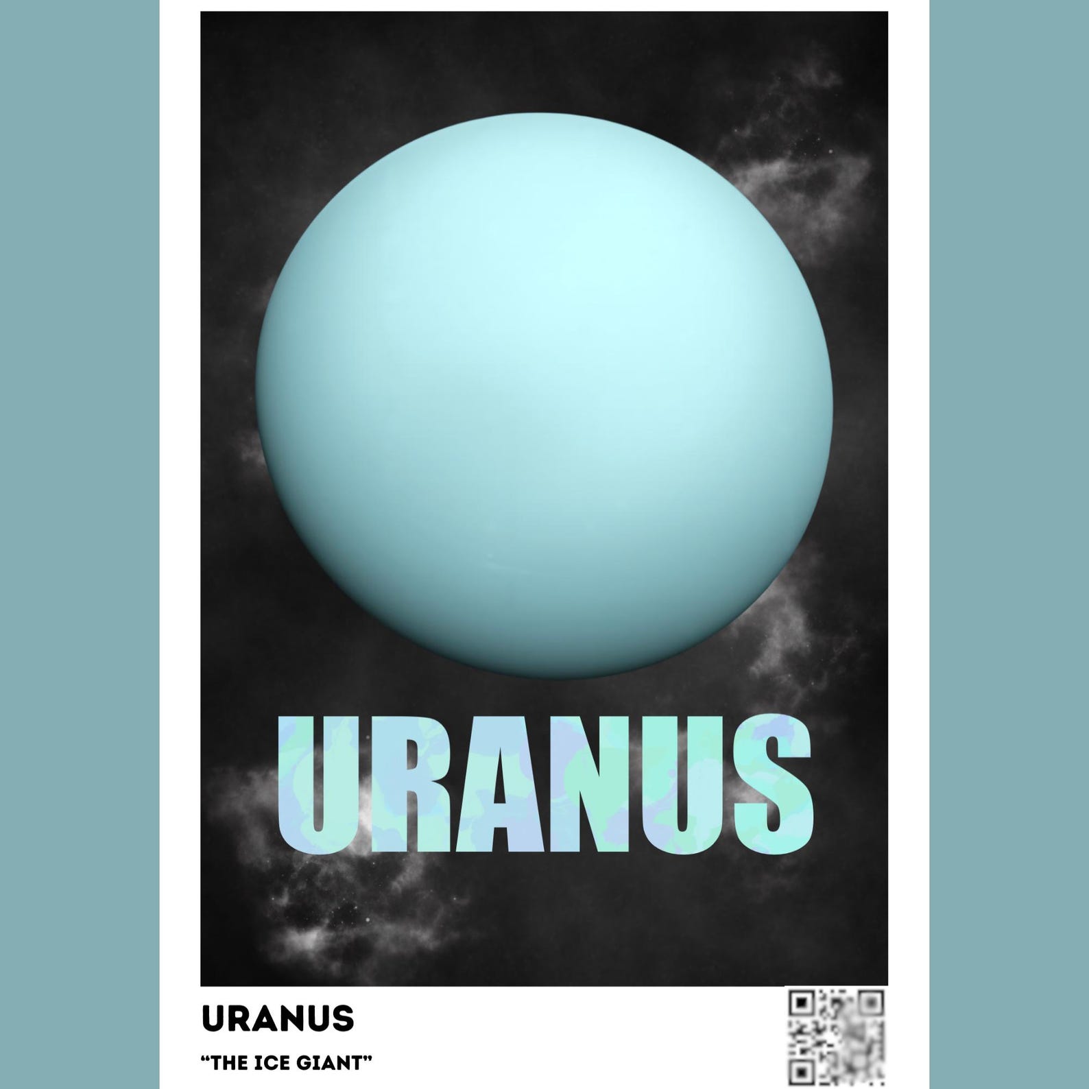 Uranus Animated Poster - Interactive Art - Uranus Print - AR Experience ...